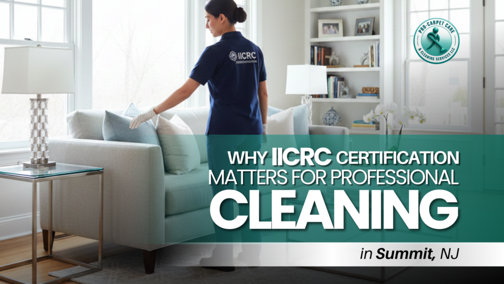 Why IICRC Certification Matters for Professional Cleaning